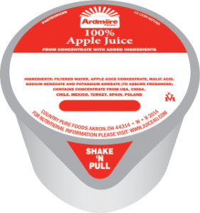 Juice Products - Portioned Juice Supplier - Country Pure Foods