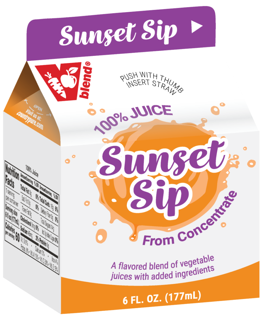 Vegetable Juice Products - Frozen Novelties - Country Pure