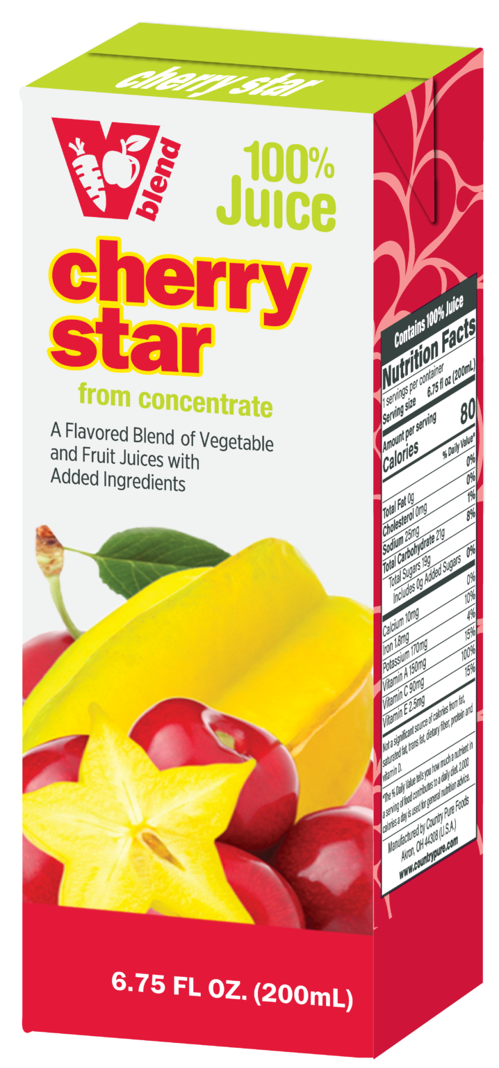 VBlend Cherry Star Juice Box - Country Pure