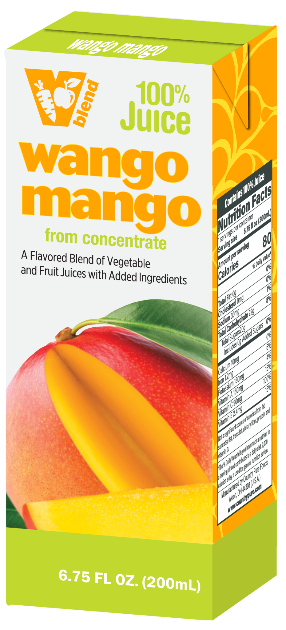 VBlend Wango Mango Juice Box - Country Pure